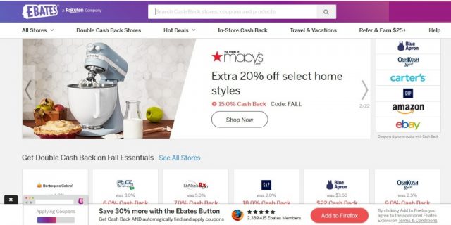 Earn cashback with Ebates while shopping to save money - Aimingthedreams
