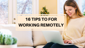 Tips for working remotely or from home - Aimingthedreams