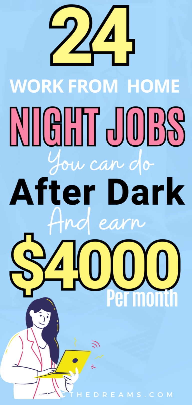 25 Work-from-Home Night Jobs During Evening Hours - Aimingthedreams