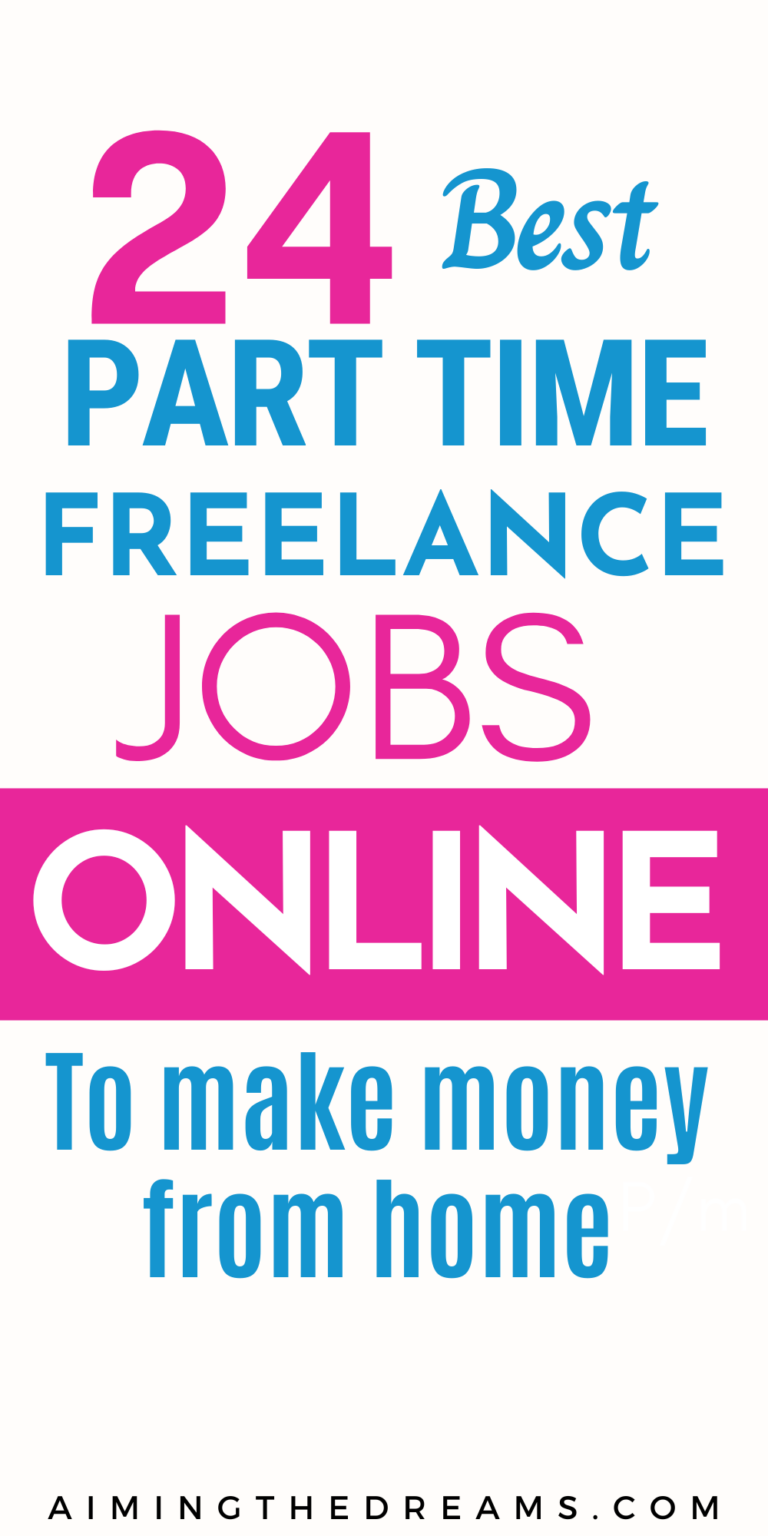 24 Part Time Freelance Jobs Online to Boost Income - Aimingthedreams